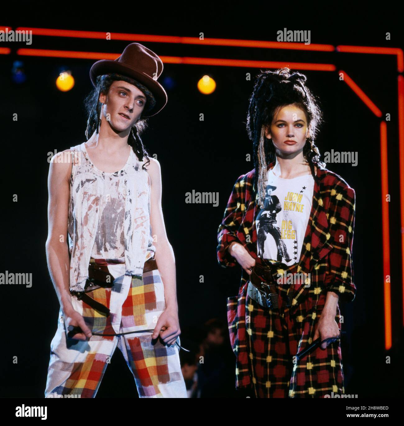 Haysi Fantayzee, britische New-Wave-Band mit Jeremiah Healy und Kate ...