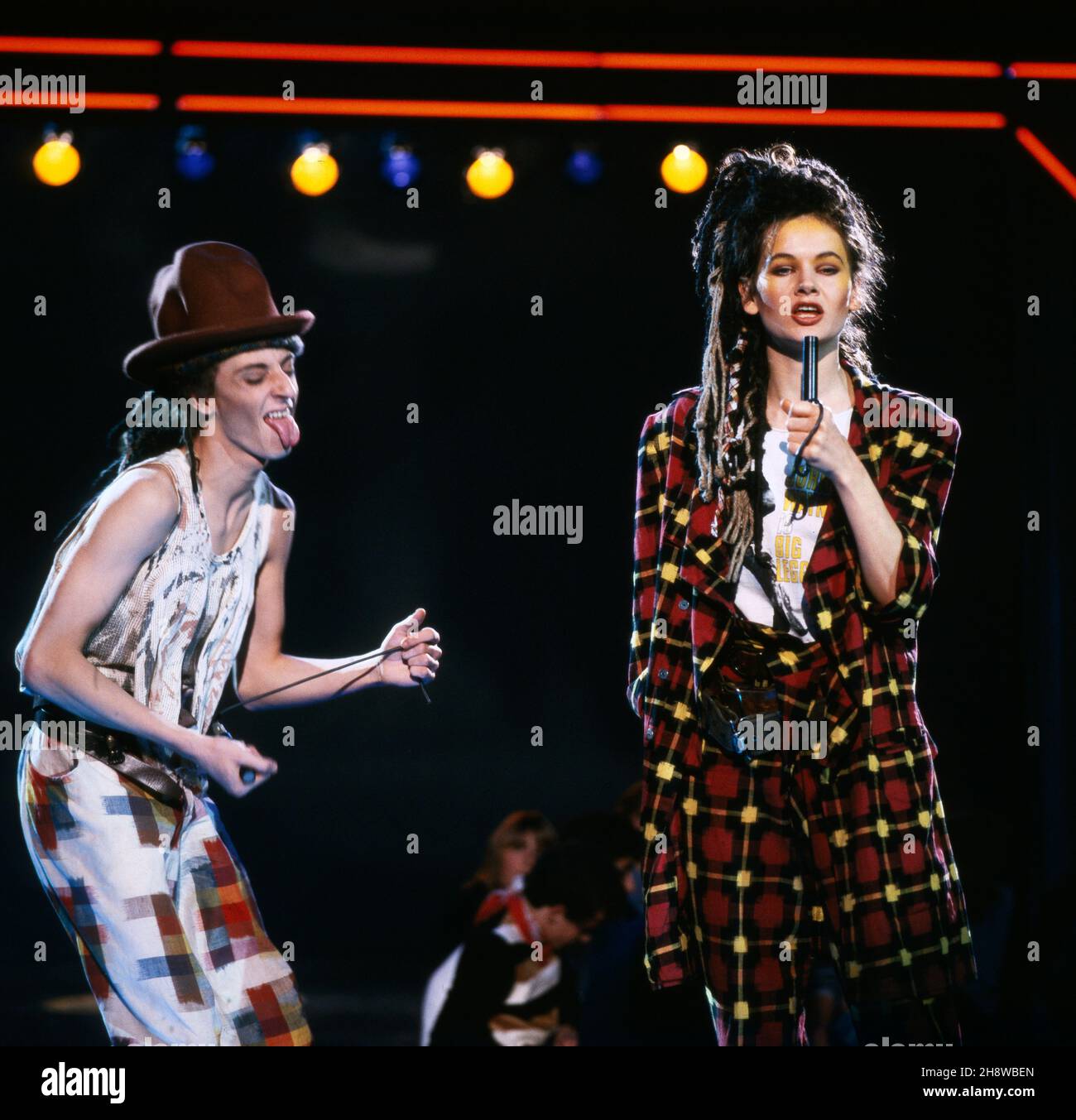 Haysi Fantayzee, britische New-Wave-Band mit Jeremiah Healy und Kate ...