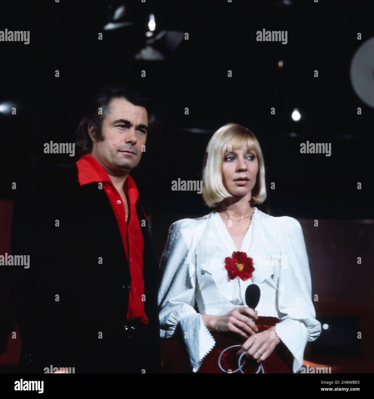 Alain Barrière & Noëlle Cordier, französisches Gesangsduo, ZDF disco ...