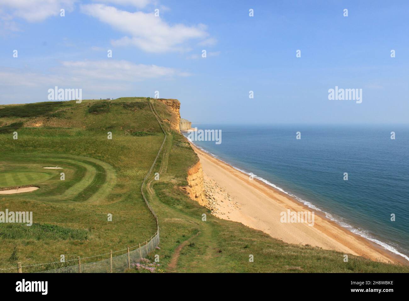 Hive Beach. The England south west coast path. Jurassic Coast. Dorset ...