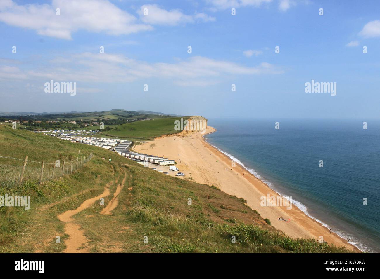 Hive Beach. The England south west coast path. Jurassic Coast. Dorset ...