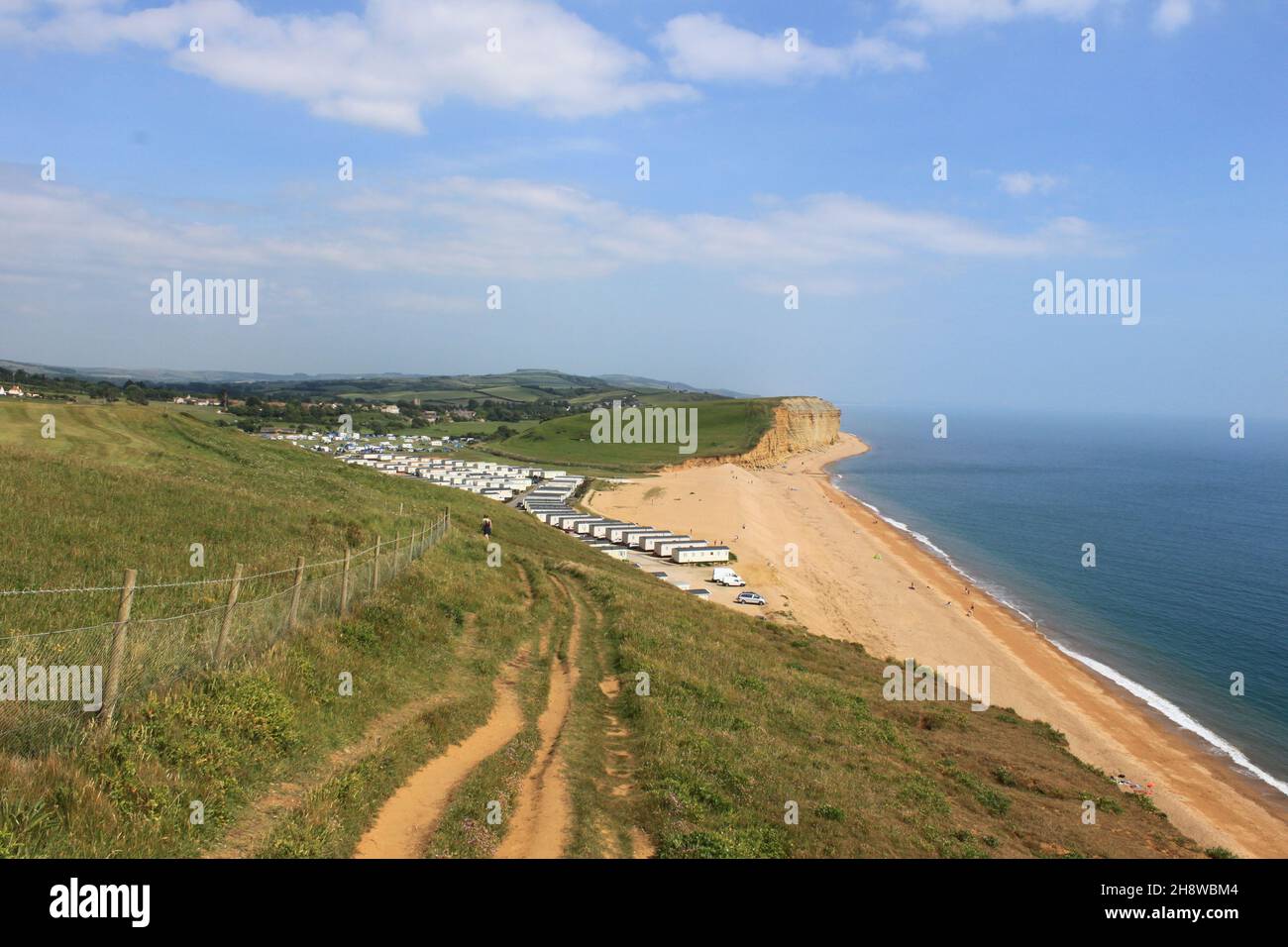 Hive Beach. The England south west coast path. Jurassic Coast. Dorset ...