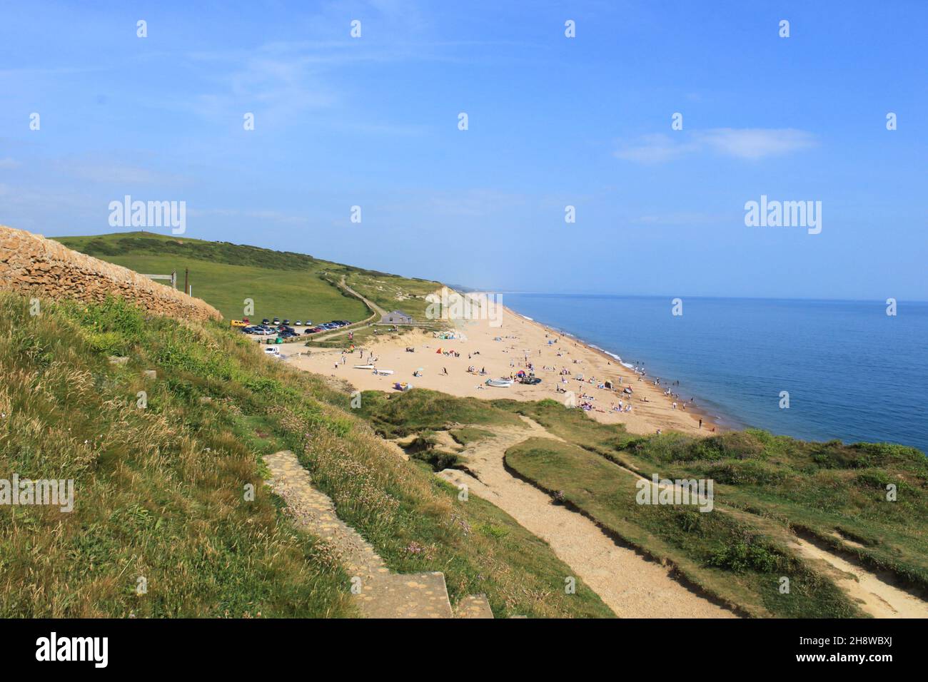 Hive Beach. The England south west coast path. Jurassic Coast. Dorset ...