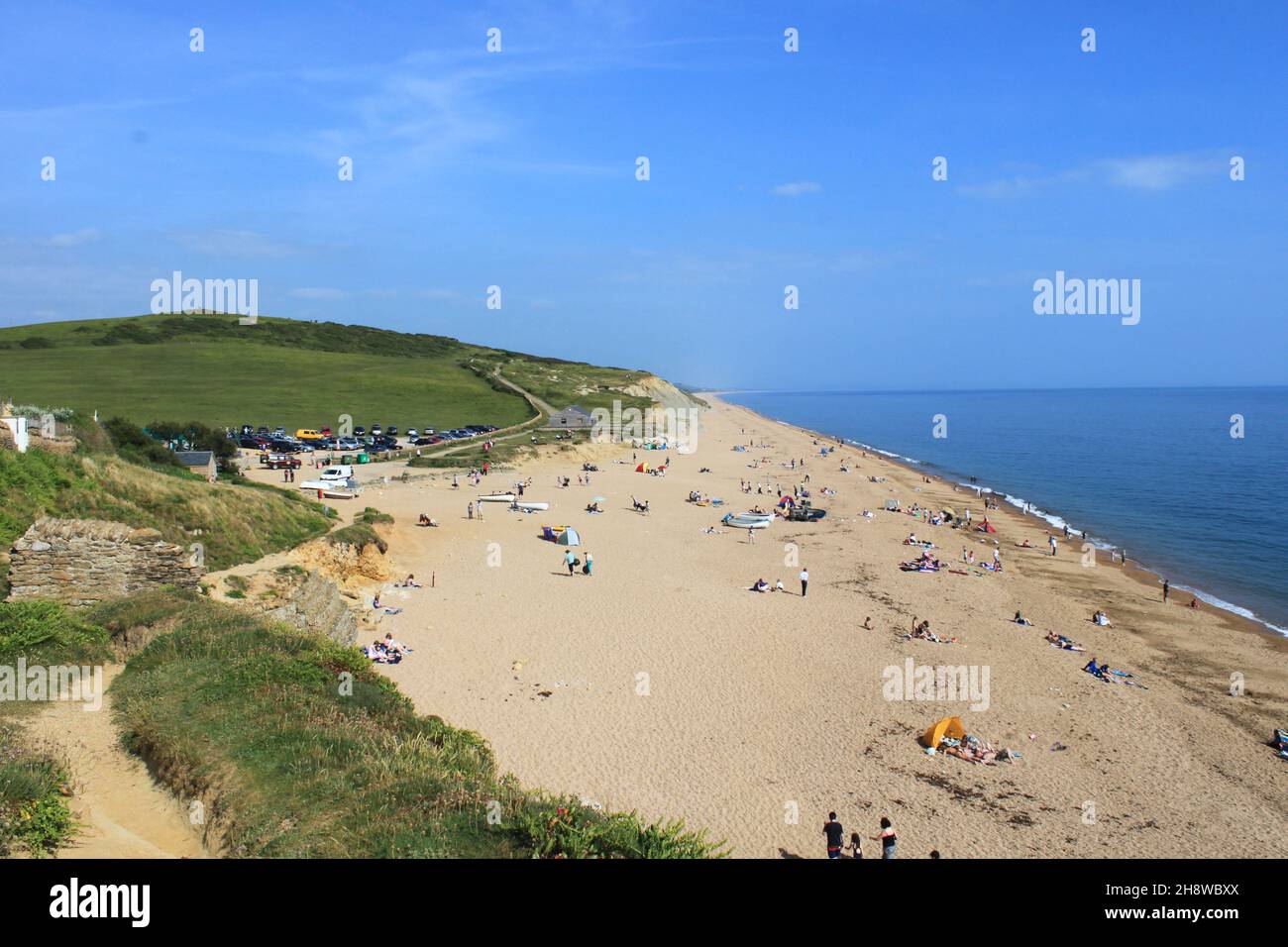 Hive Beach. The England south west coast path. Jurassic Coast. Dorset ...
