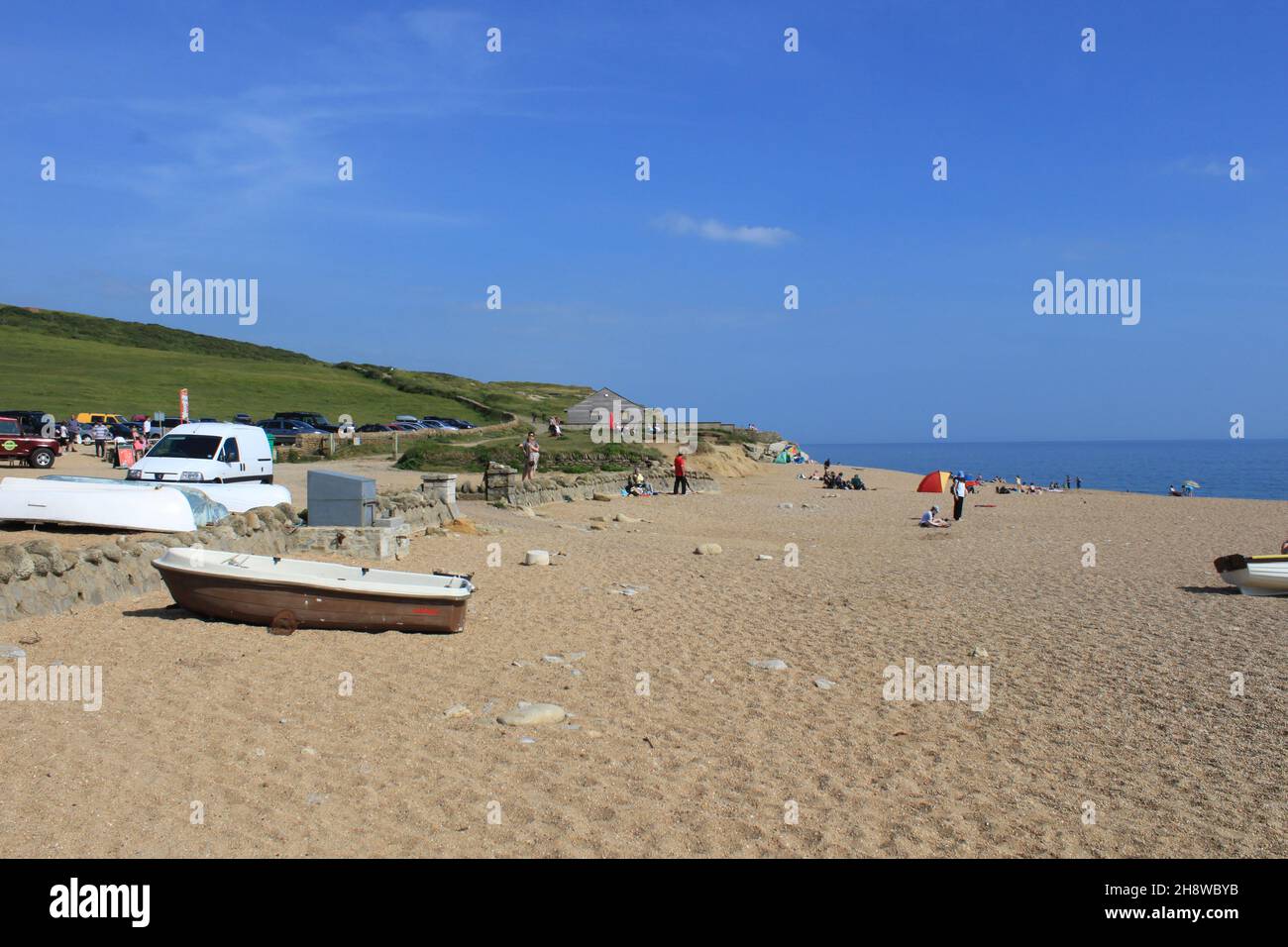 Hive Beach. The England south west coast path. Jurassic Coast. Dorset ...