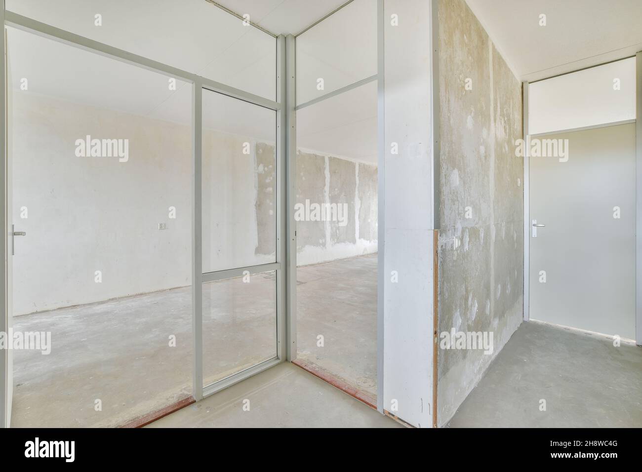 A room with non-plastered walls in a posh house Stock Photo - Alamy