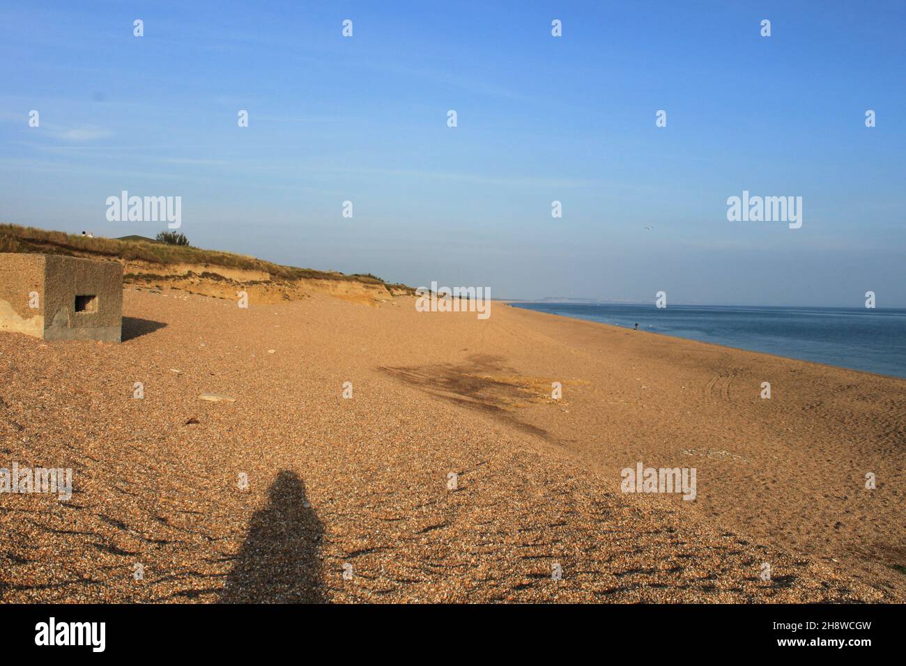 Chesil Beach. The England south west coast path. Jurassic Coast. Dorset ...