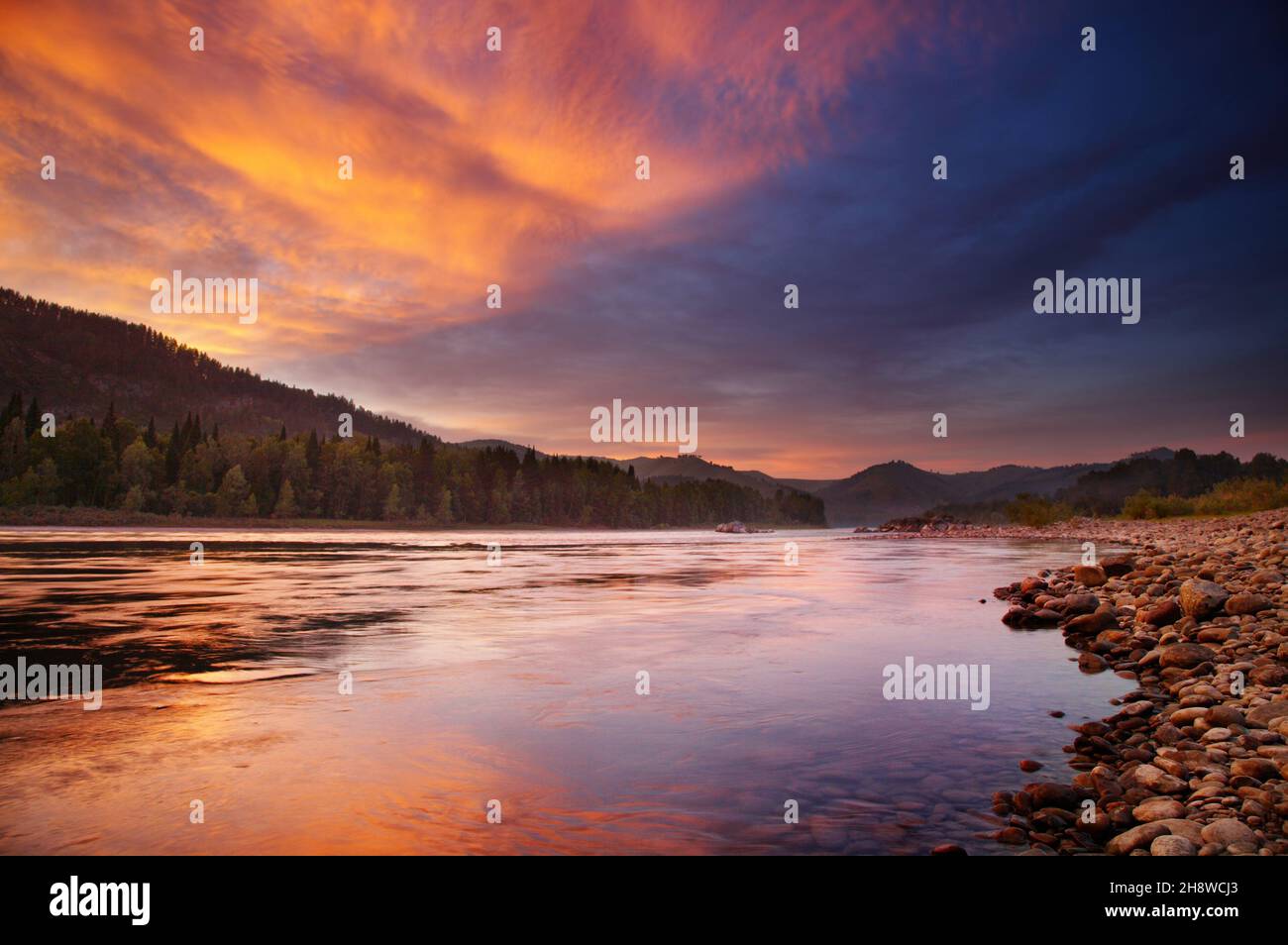 Colorful river valley hi-res stock photography and images - Alamy