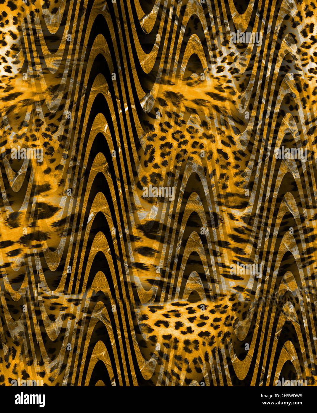 Seamless pattern made of abstract elements and shapes. Animal skin ...