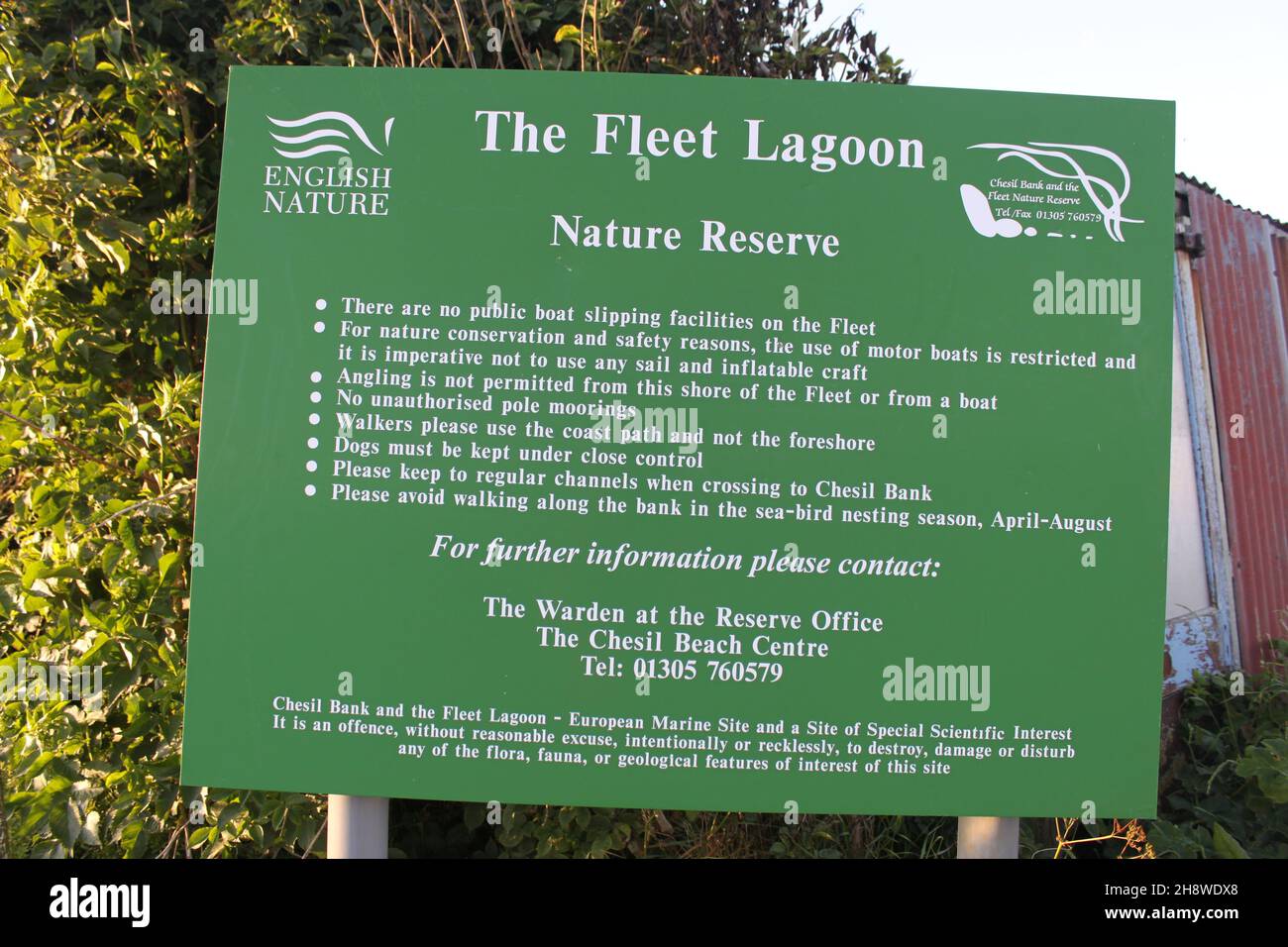 Fleet Lagoon. The England south west coast path. Jurassic Coast. Dorset ...