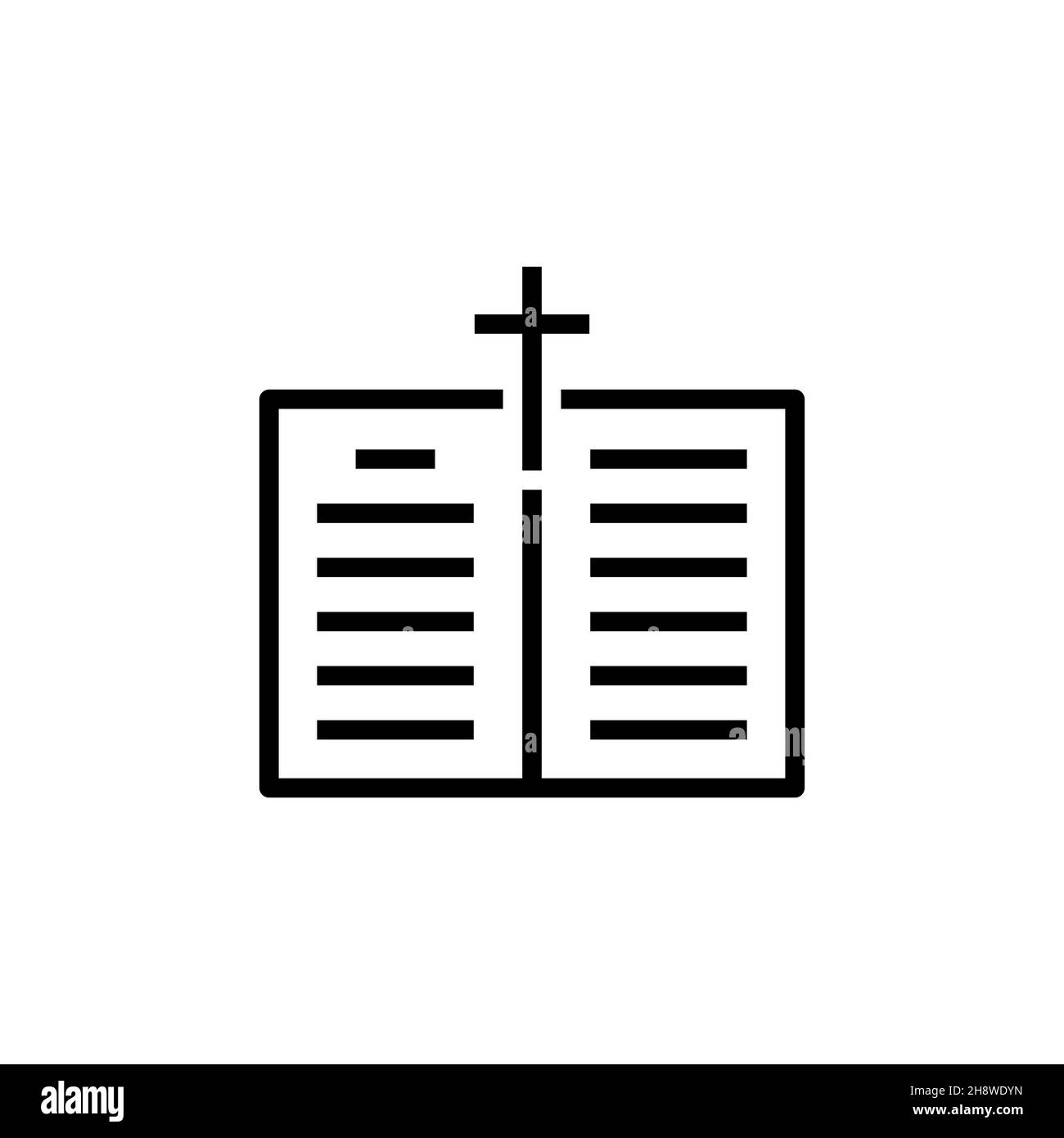 Bible church logo. Religion icon. Christian symbol. Vector illustration ...
