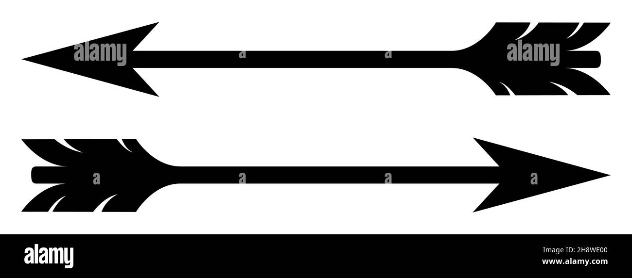 Hunter arrow icon. Arrow icons. Vector illustration. Hunter arrow black ...