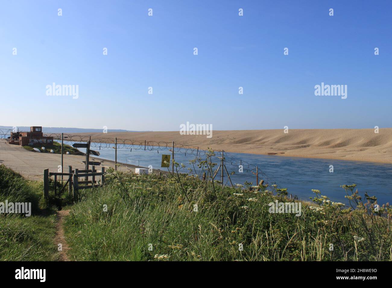 Wyke Regis Training Area. Fleet Lagoon. The England south west coast ...