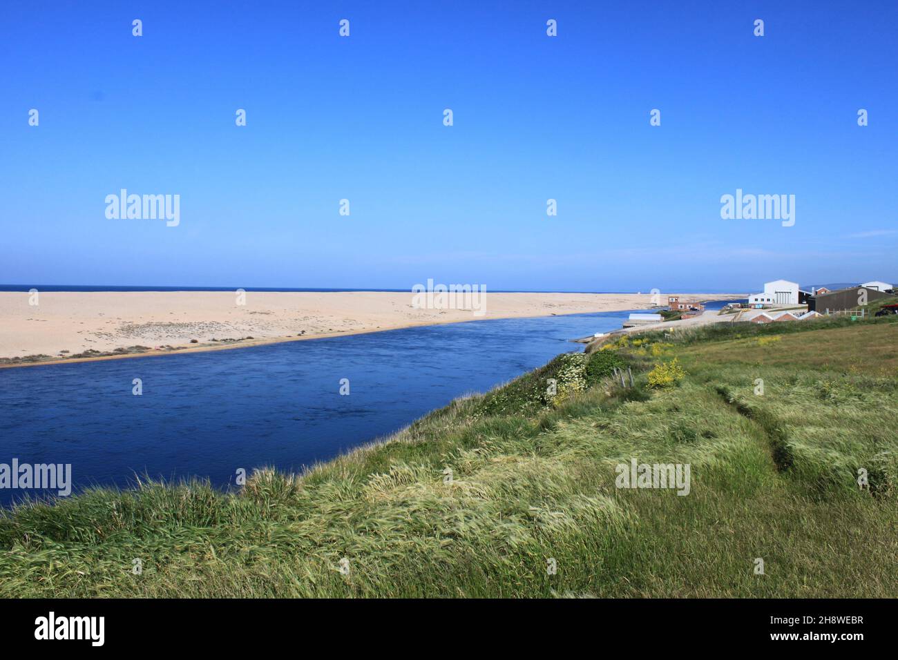 Wyke Regis Training Area. Fleet Lagoon. The England south west coast ...
