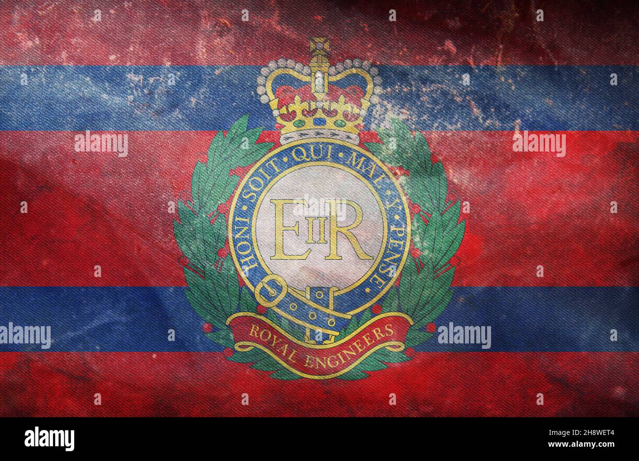 Royal engineers flag hi-res stock photography and images - Alamy