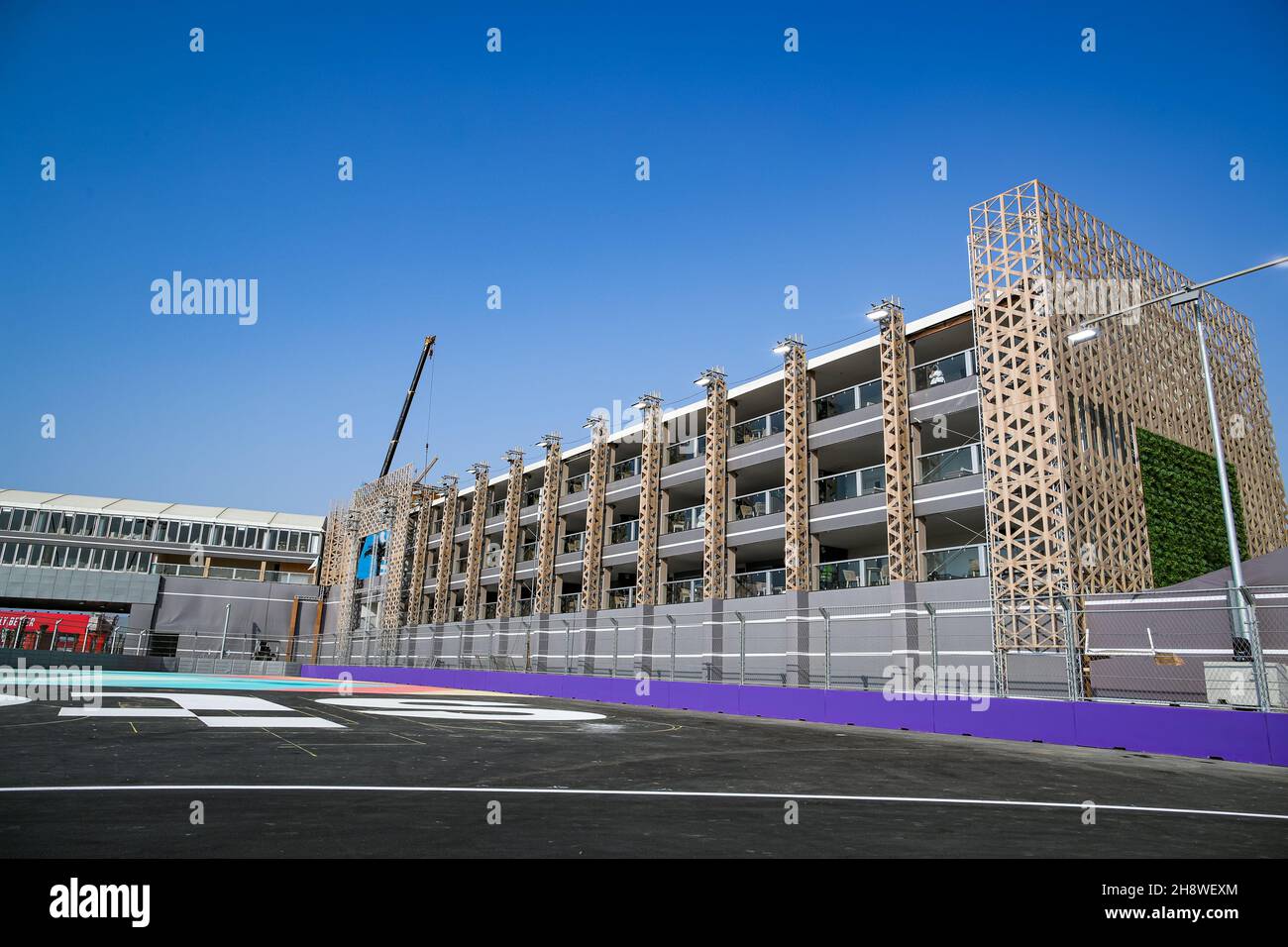 Jeddah, Arabie Saoudite. 02nd Dec, 2021. Track paddock illustration ...