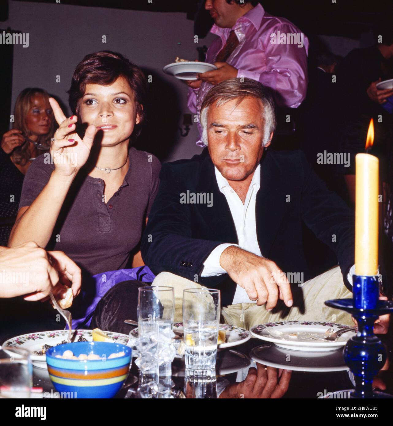 Uschi Glas und Joachim Blacky Fuchsberger auf einer Privatparty ...