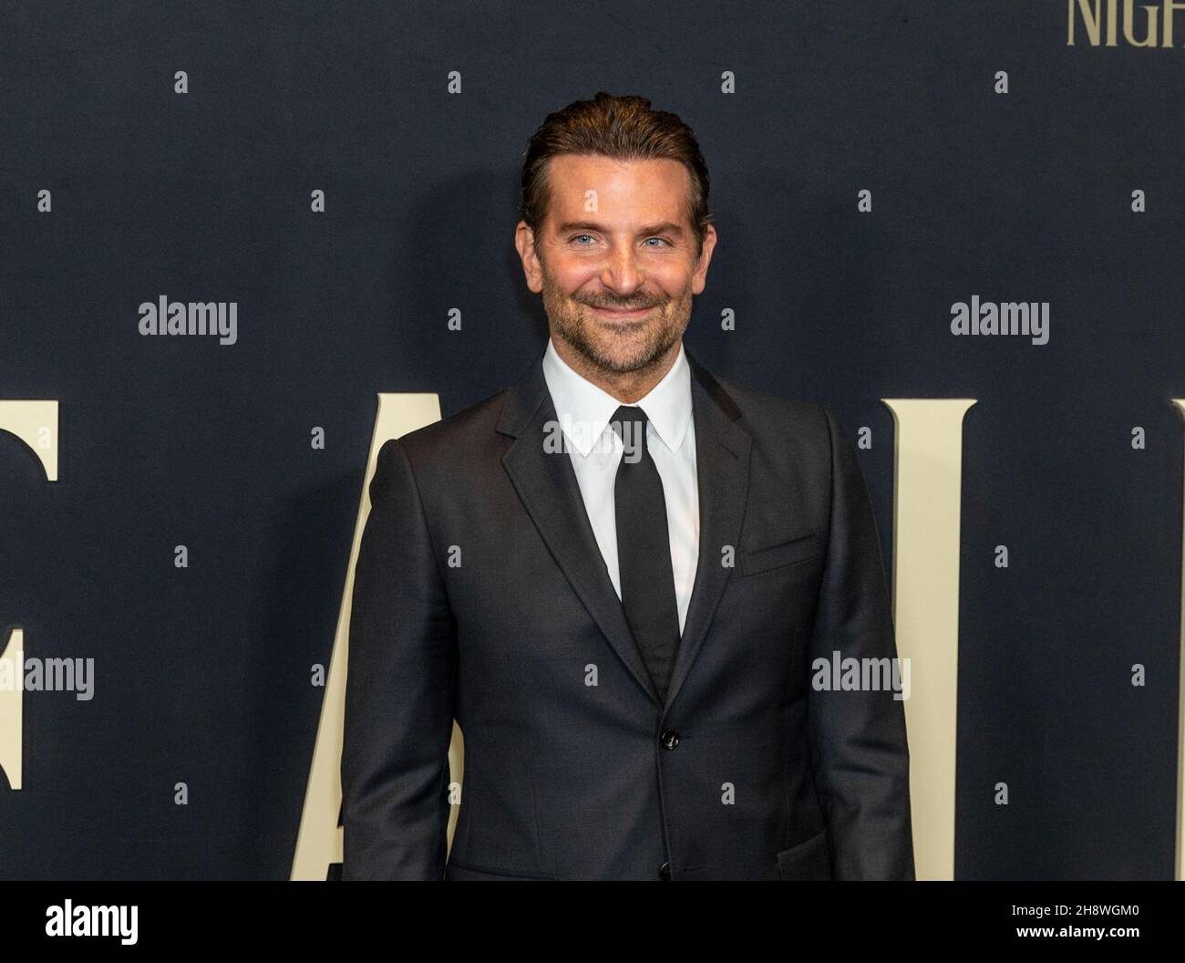 New York, USA December 1, 2021.Bradley Cooper attends "Nightmare Alley ...