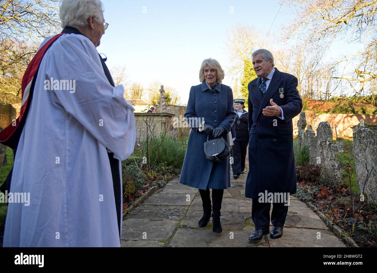 The Duchess of Cornwall arrives to attend a service of rededication to ...