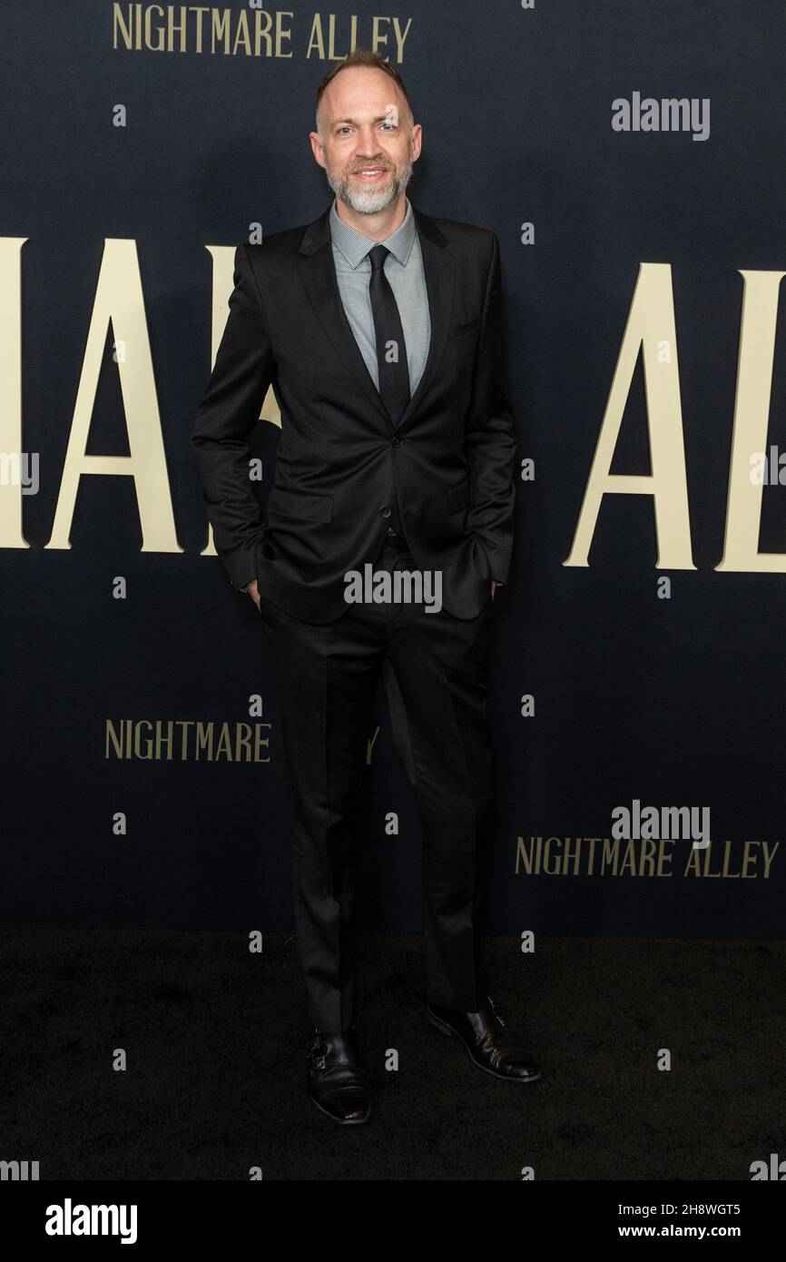 New York, USA December 1, 2021.Nathan Johnson attends "Nightmare Alley ...