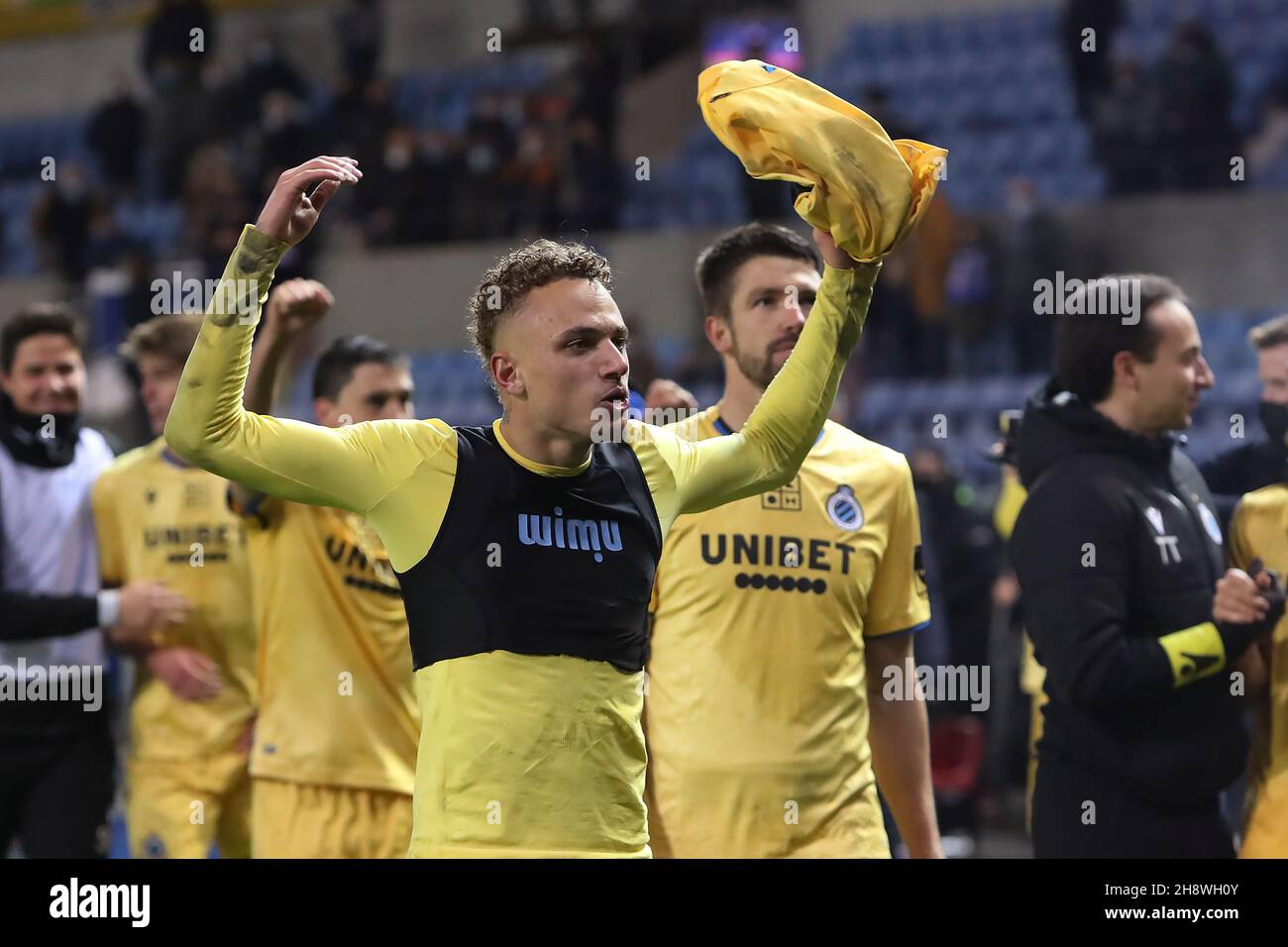 GENK, BELGIUM - DECEMBER 1: Noa Lang of Club Brugge during the Croky ...