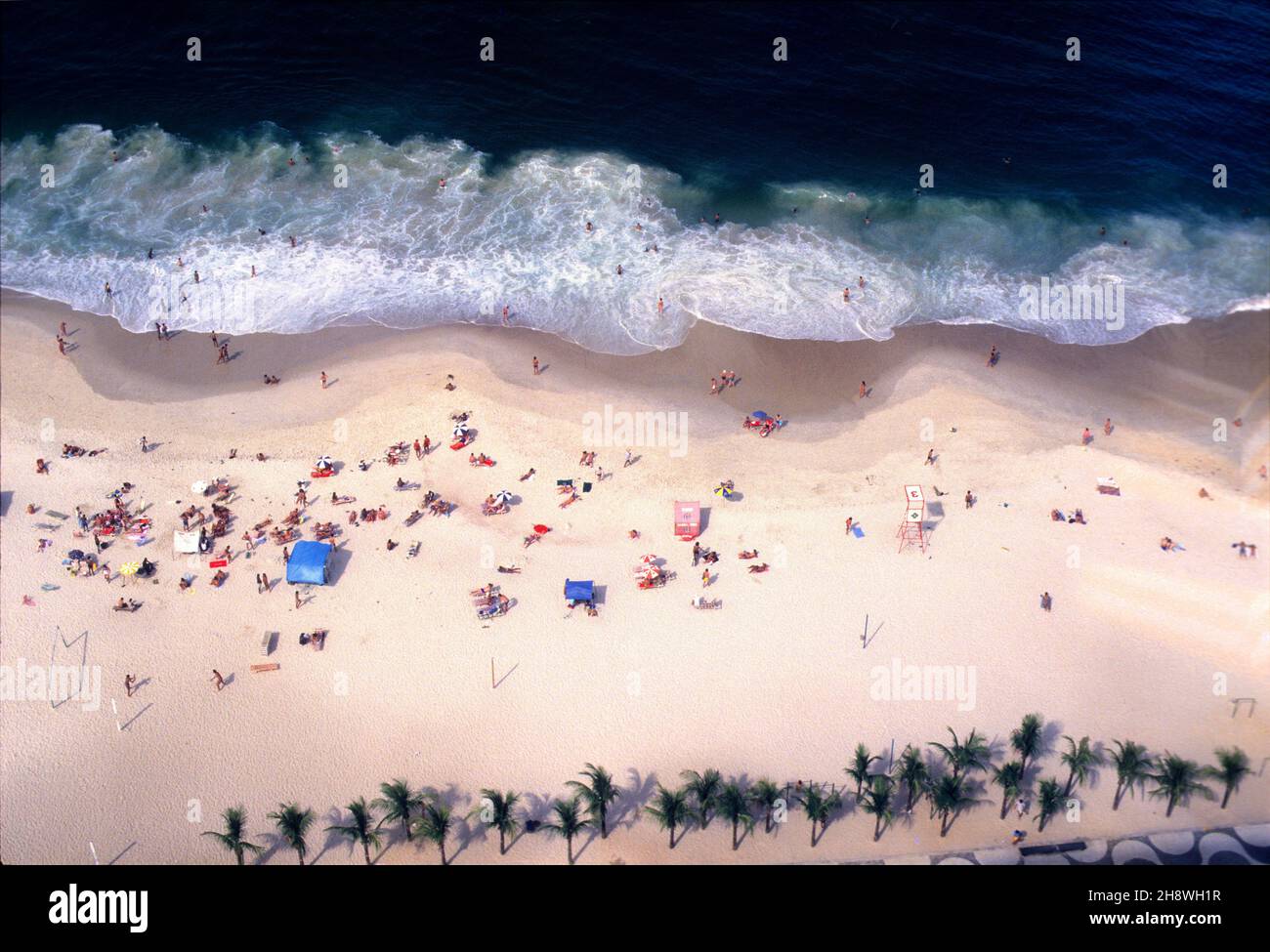 Copacabana beach from the above, Rio de Janeiro, Brazil Stock Photo - Alamy