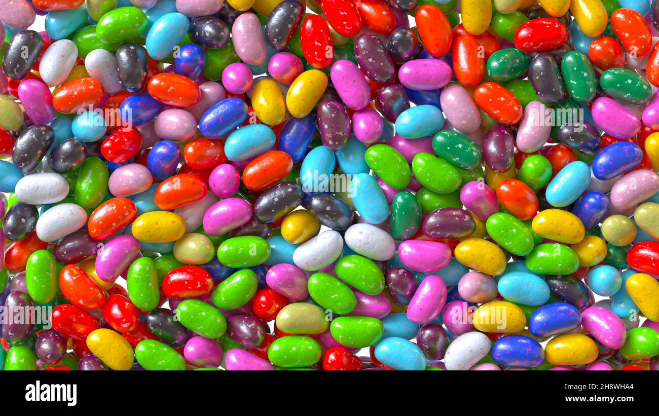 Colorful jellybeans background texture Stock Photo - Alamy
