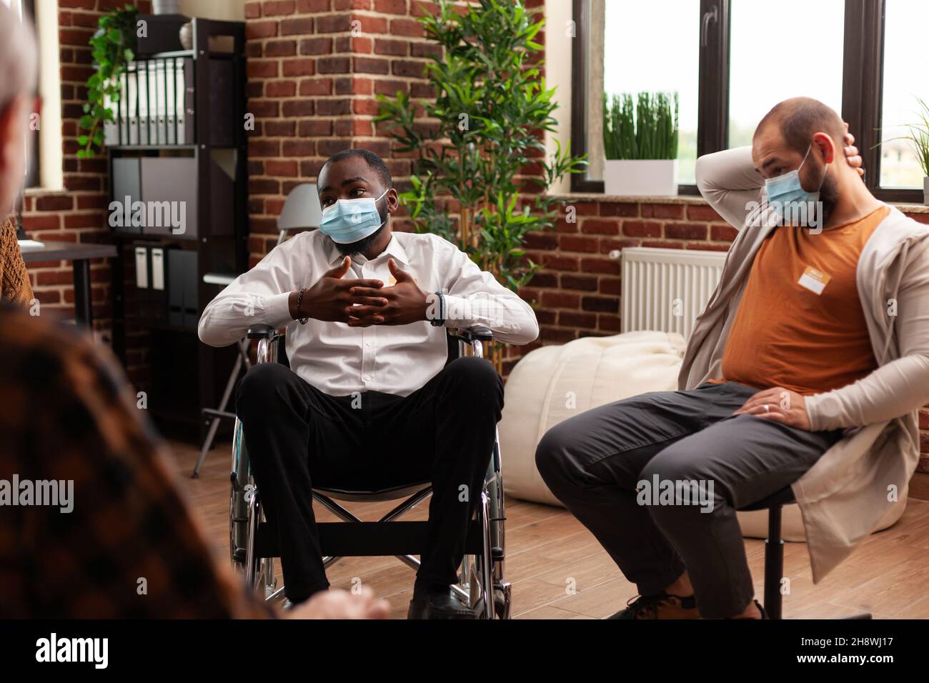 Woman disability attending aa hi-res stock photography and images - Alamy