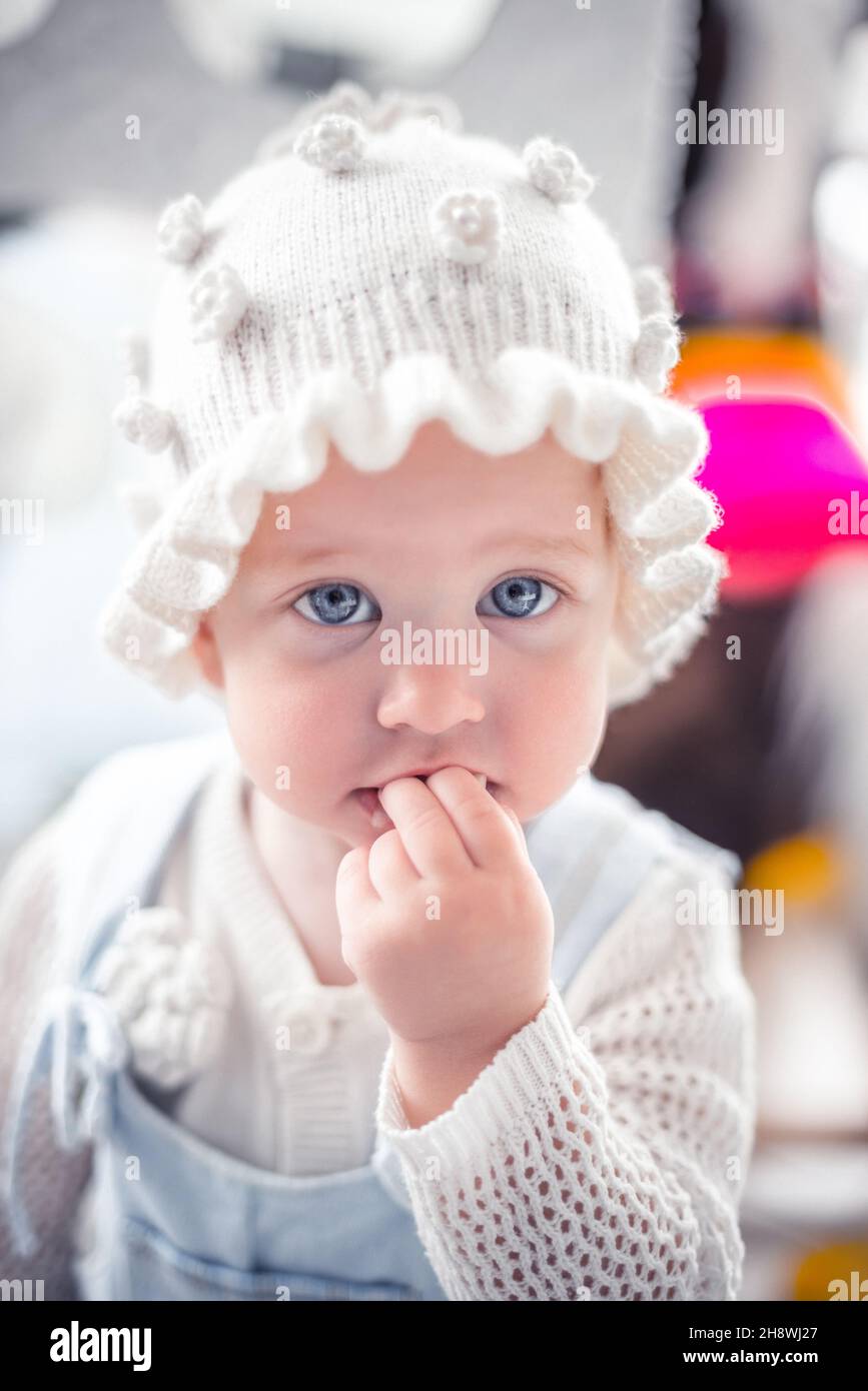 Funny baby girl Stock Photo - Alamy