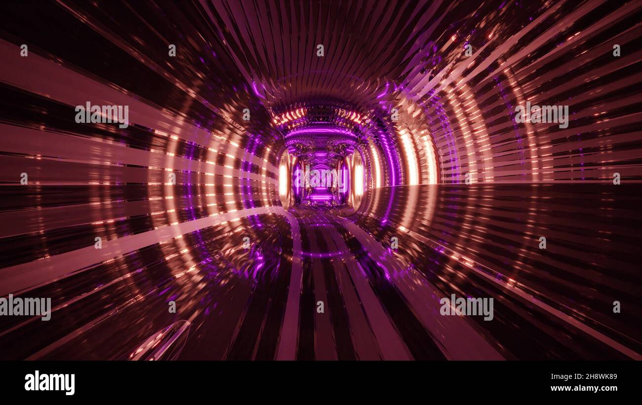 3D illustration of 4K UHD modern tunnel Stock Photo - Alamy