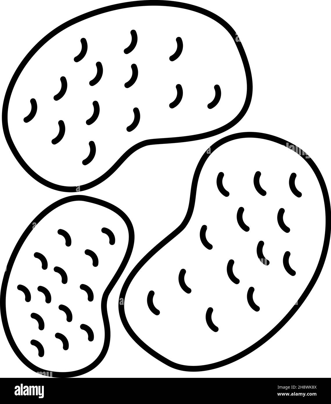 Potato Vegetable Icon Vector Outline Stock Vector Image & Art - Alamy