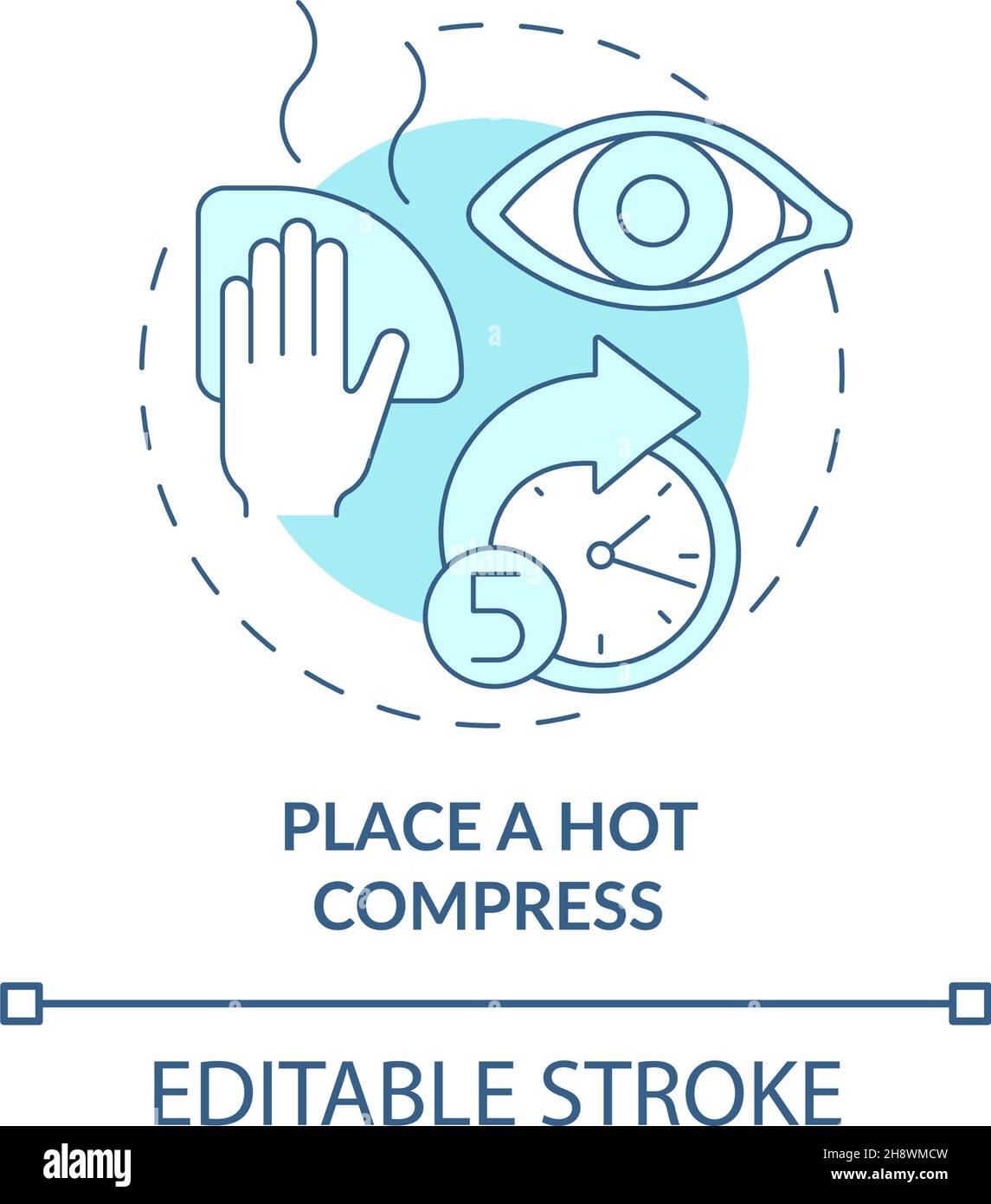 Eye compress Stock Vector Images - Alamy