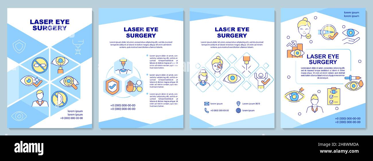 Laser eye surgery brochure template Stock Vector Image & Art - Alamy
