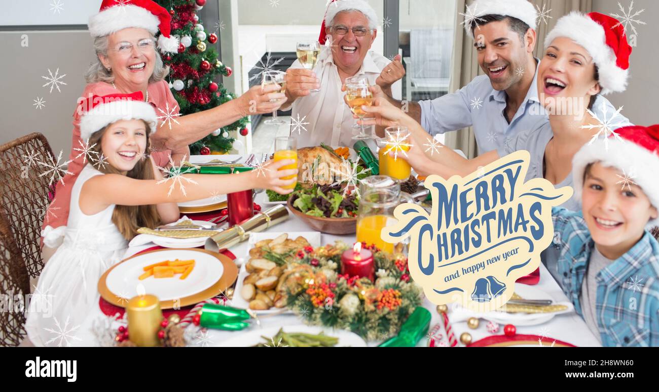 Multi generational family toasting hi-res stock photography and images ...