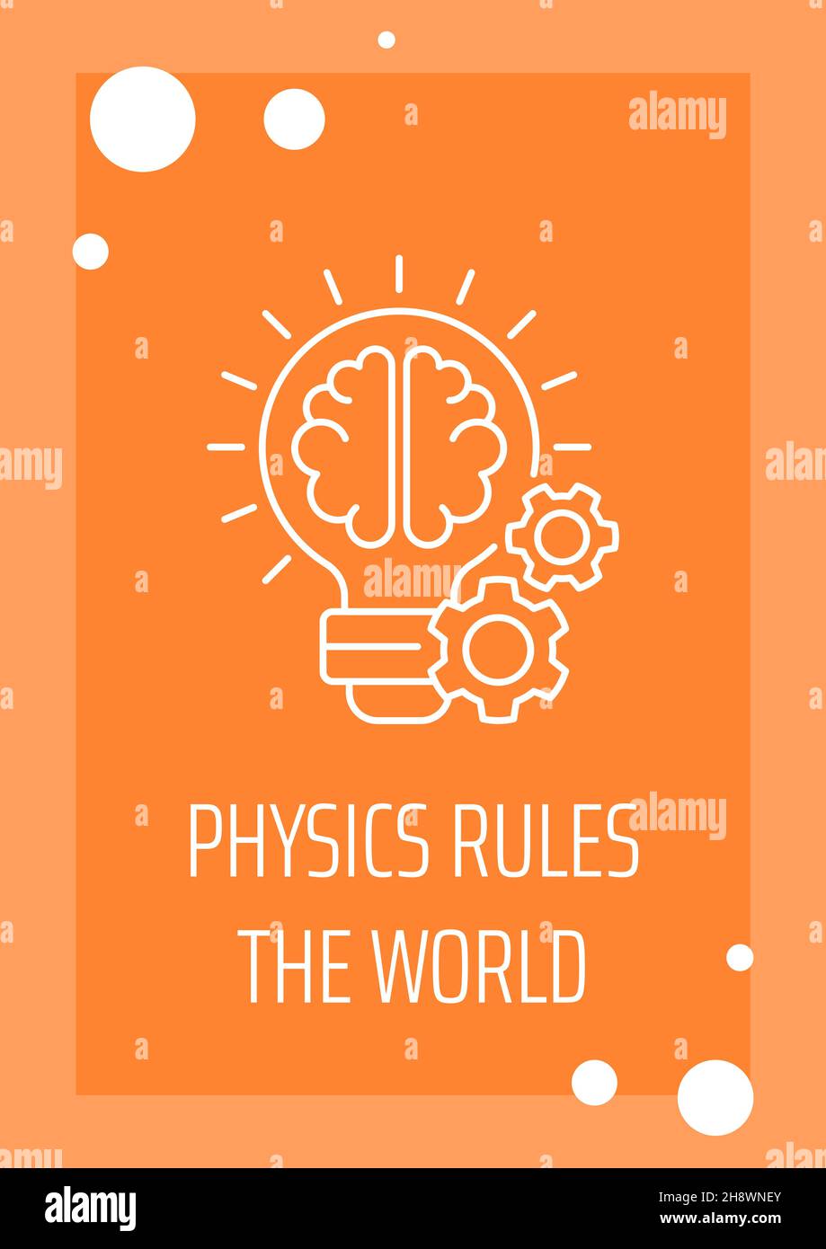 Congratulations to physicist postcard with linear glyph icon Stock ...
