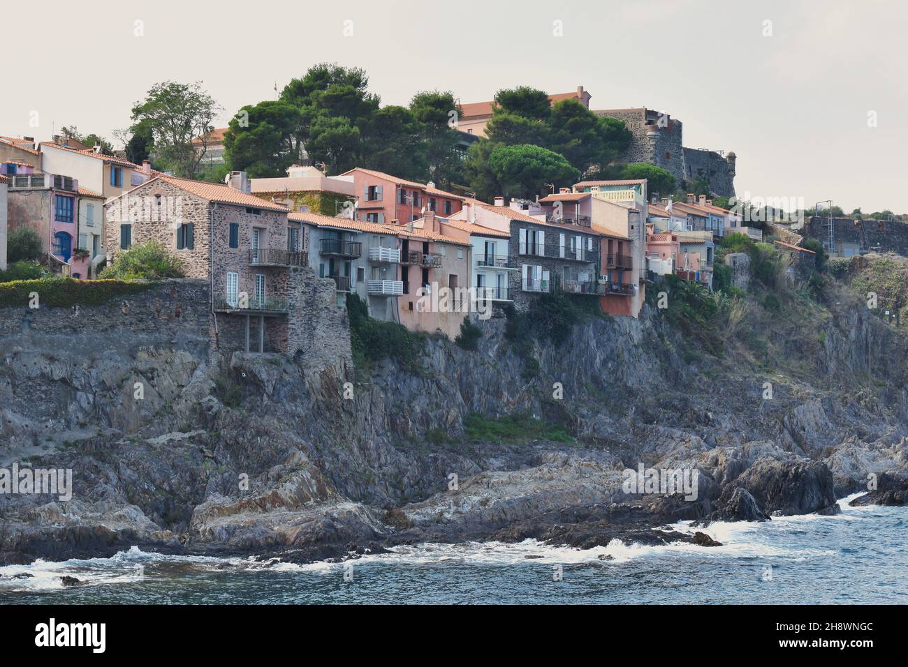 Landscape, Collioure, occitanie, South of France Stock Photo - Alamy