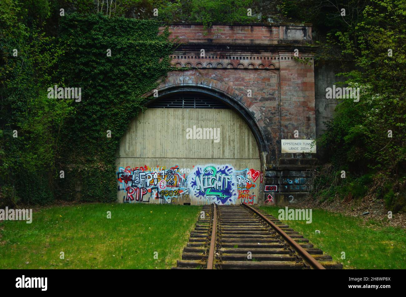 EPPSTEIN, GERMANY - May 09, 2021: The old tunnel in Eppstein, Taunus ...