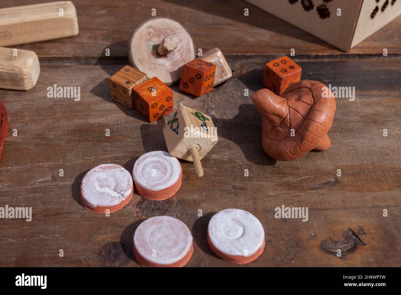 Roman board games pieces. Private recreational activity of ancient ...
