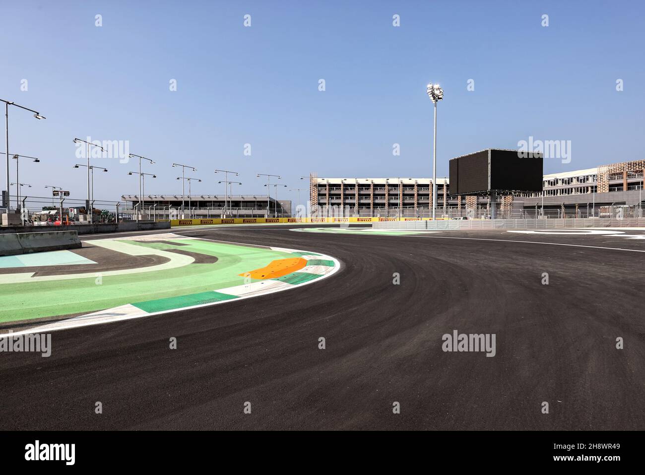 Jeddah, Saudi Arabia. 02nd Dec, 2021. Circuit atmosphere - track detail ...