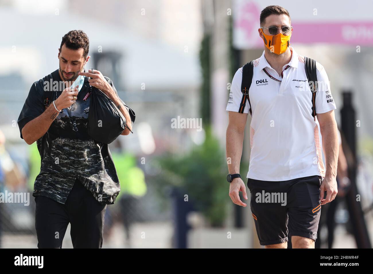 Jeddah, Saudi Arabia. 02nd Dec, 2021. (L to R): Daniel Ricciardo (AUS ...