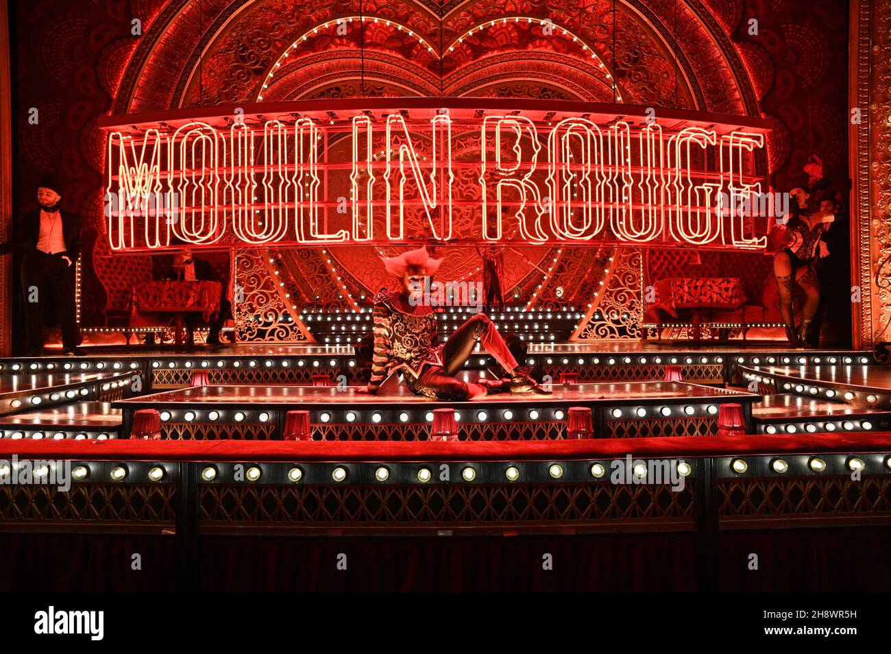 London, UK. 02nd Dec, 2021. Moulin Rouge! The Musical at Piccadilly Theatre, 2nd December 2012 ...