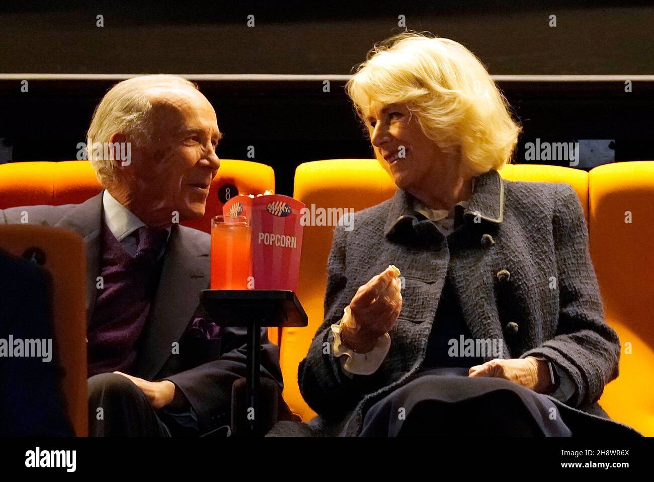 The Duchess of Cornwall (right) sits down with philanthropist Robert ...
