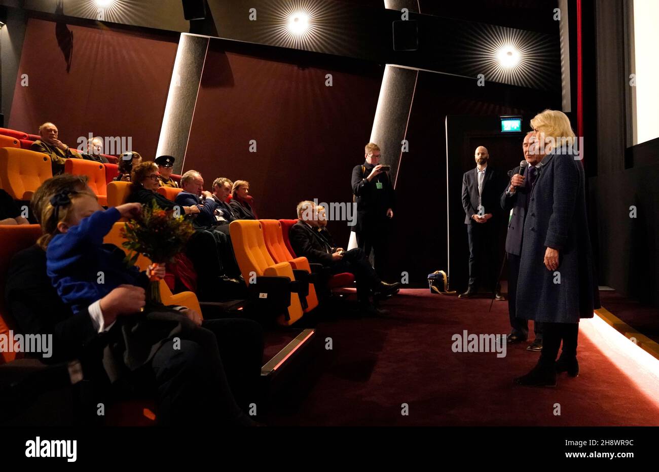 The Duchess of Cornwall (right) during a visit to the newly converted ...