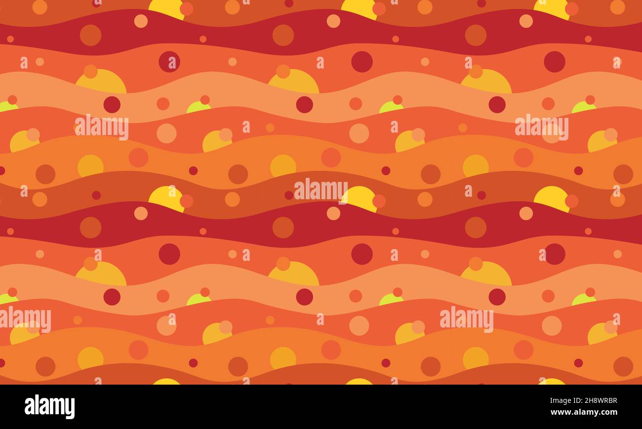 Geometric abstract background with wavy shapes and circles Stock Vector ...
