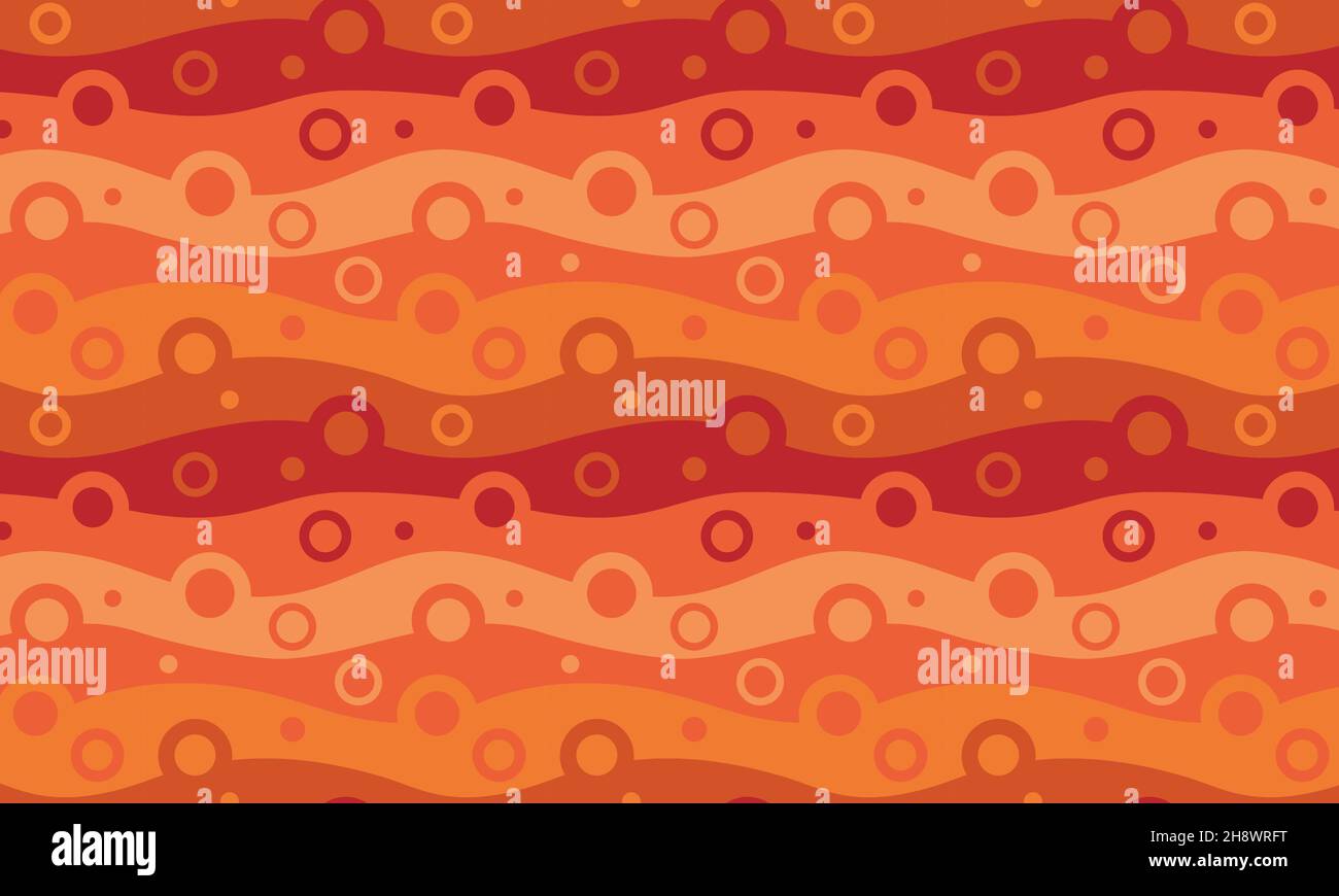Geometric abstract background with wavy shapes and circles Stock Vector ...
