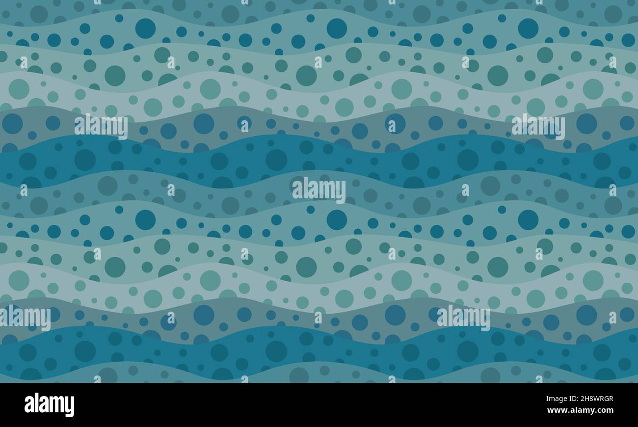Geometric abstract background with wavy shapes and circles Stock Vector ...