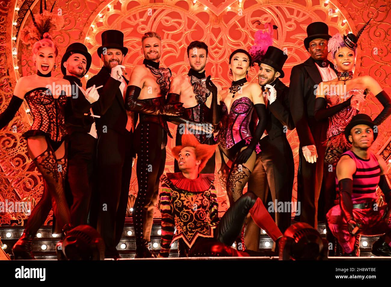 London, UK. 02nd Dec, 2021. Moulin Rouge! The Musical at Piccadilly Theatre, 2nd December 2012 ...