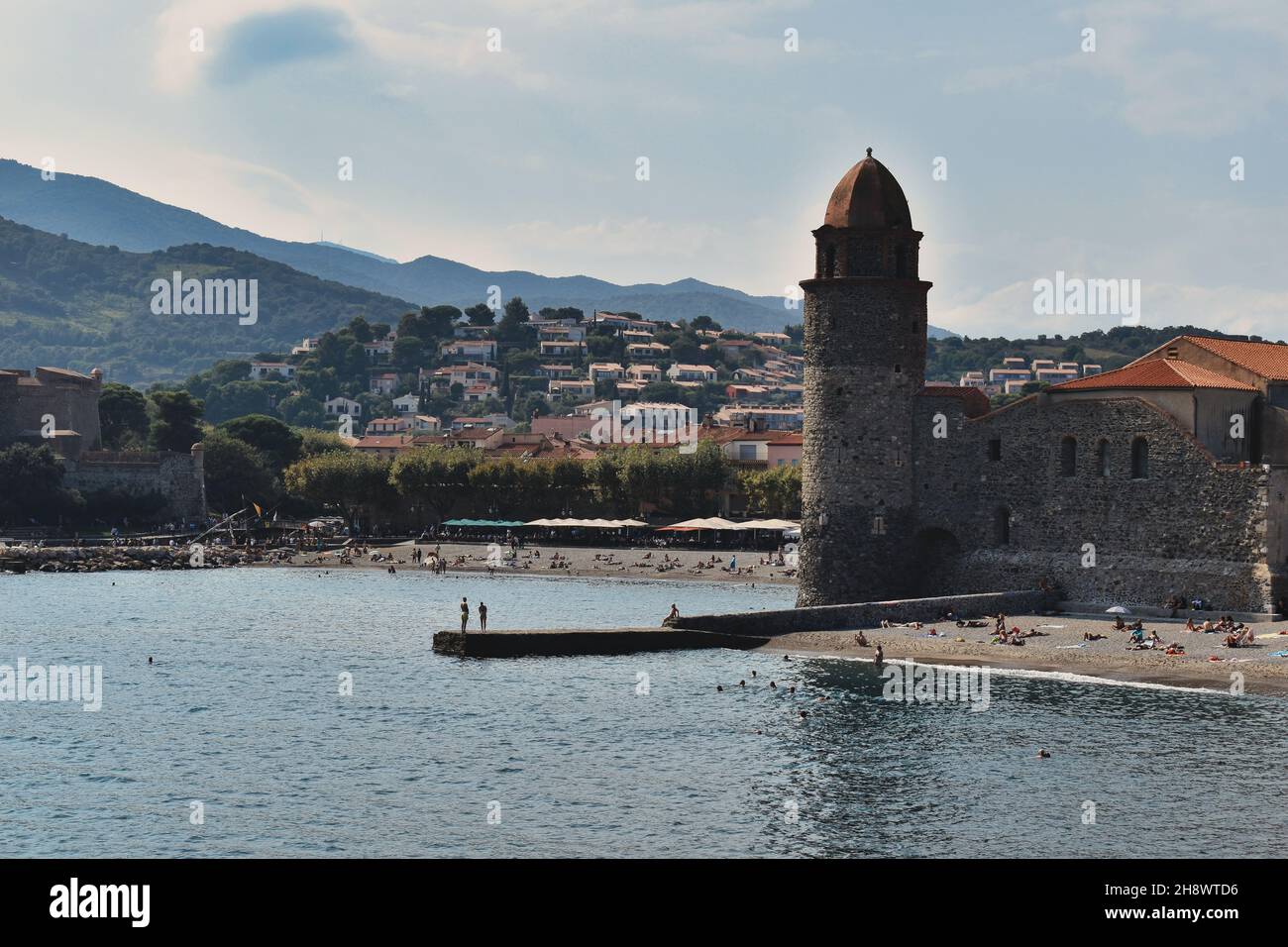Landscape of Collioure, Occitanie, South of France Stock Photo - Alamy