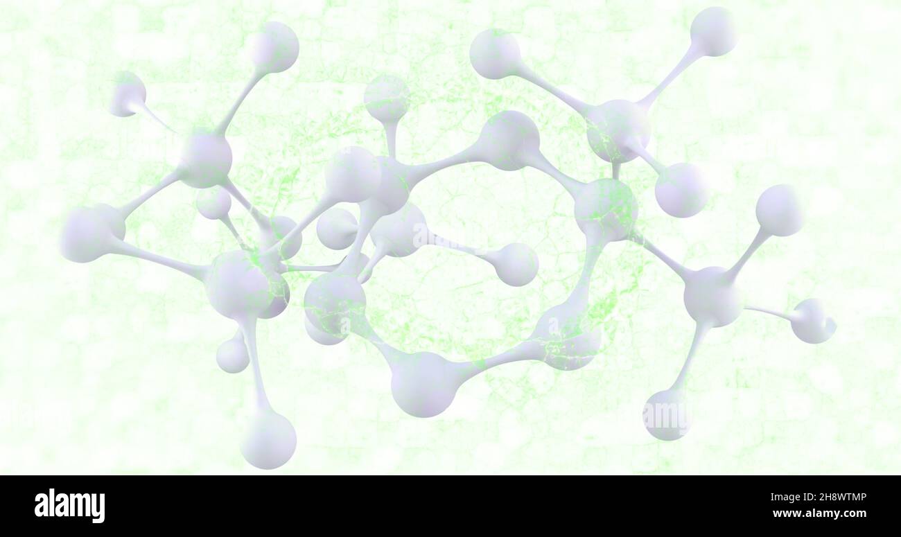 Image of human brain and molecules spinning Stock Photo - Alamy