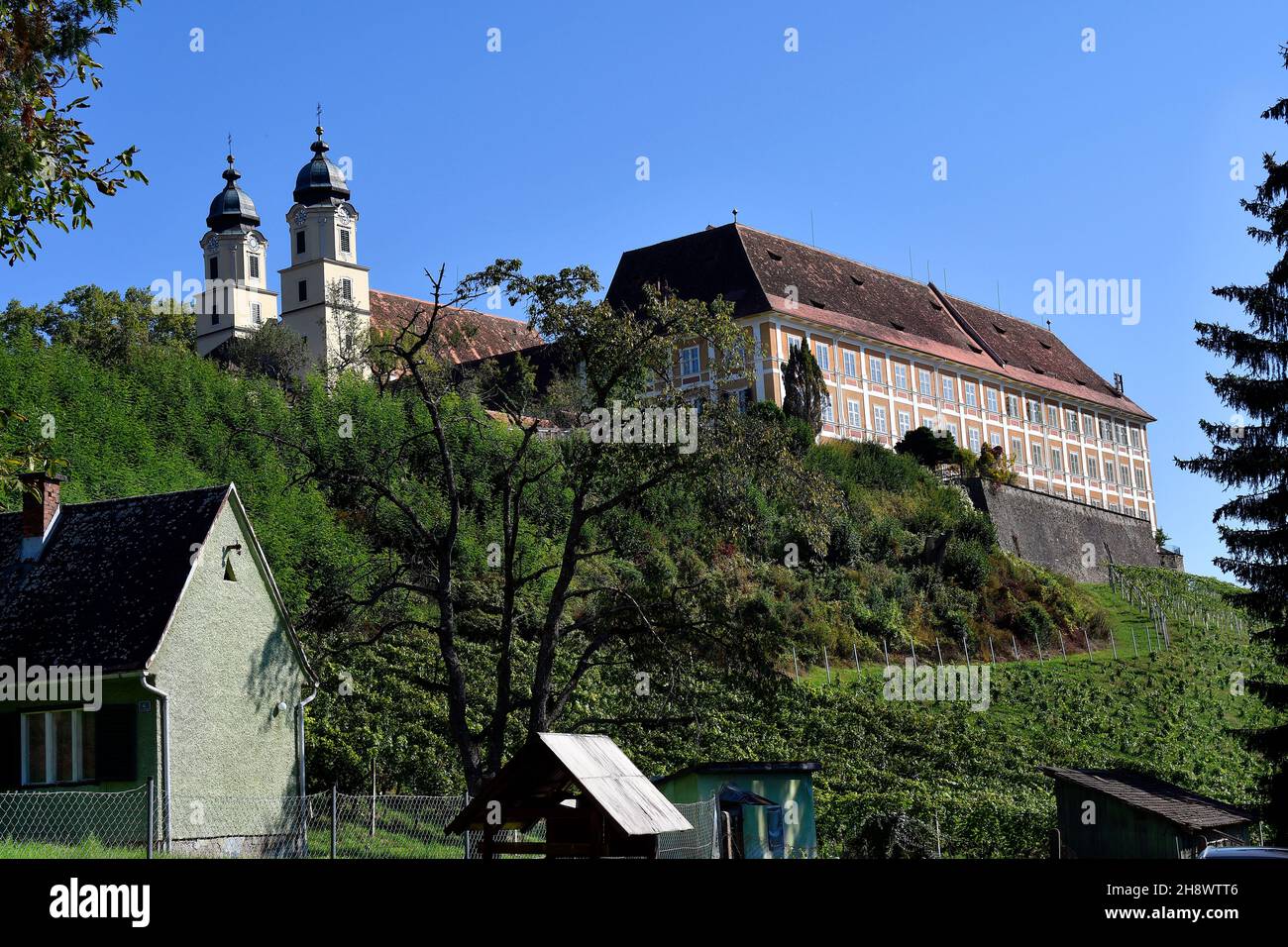 Stainz, Austria - September 23, 2021: Stainz Castle, a former ...